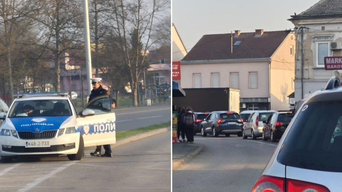 Veliki broj policije na graničnom prijelazu Gradiška uoči današnje ...