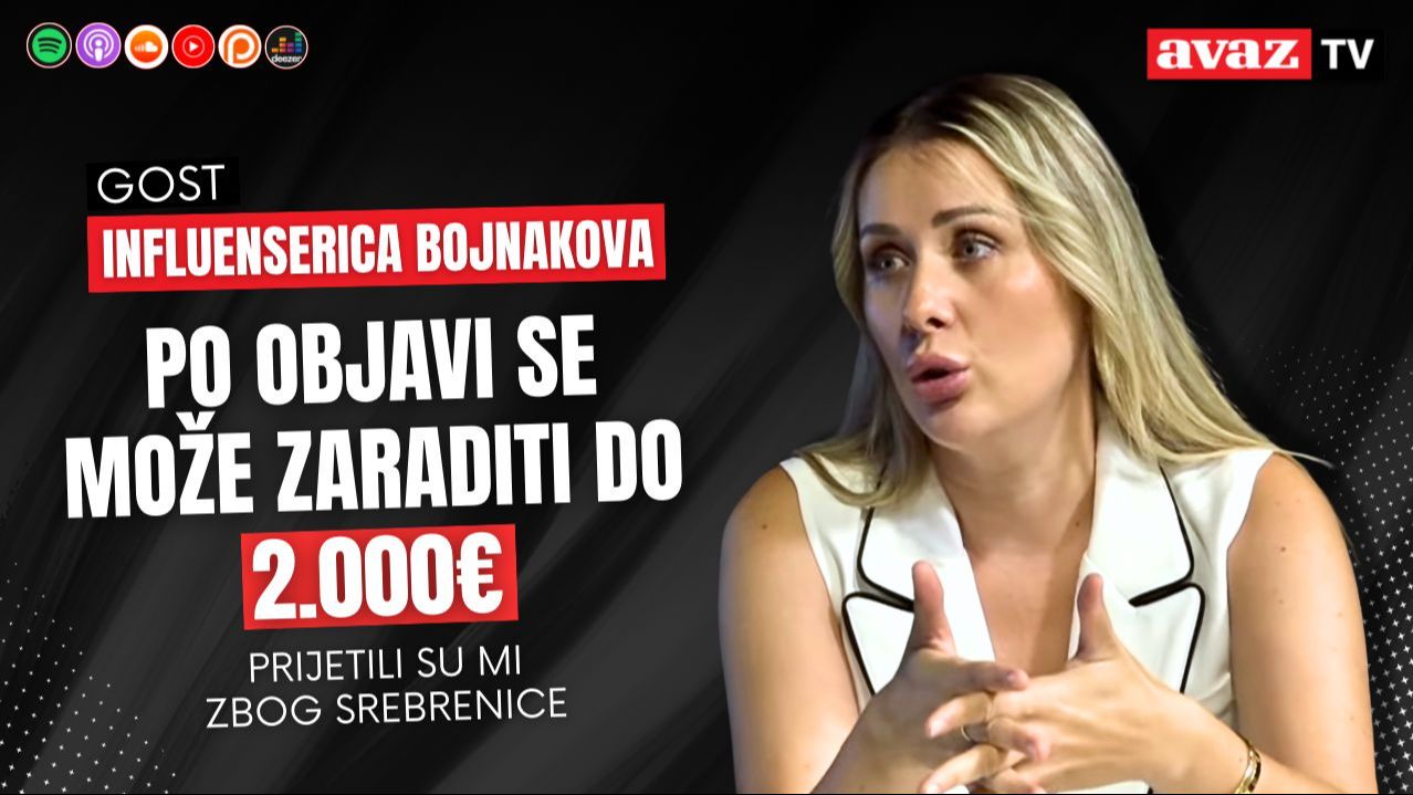 Influenserica Bojnakova: Prijetili su mi zbog Srebrenice, po objavi se ...