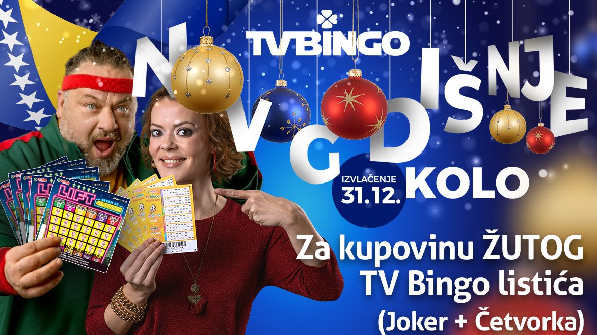 Novogodišnji TV Bingo: Lutrija BiH daruje povodom Dana državnosti
